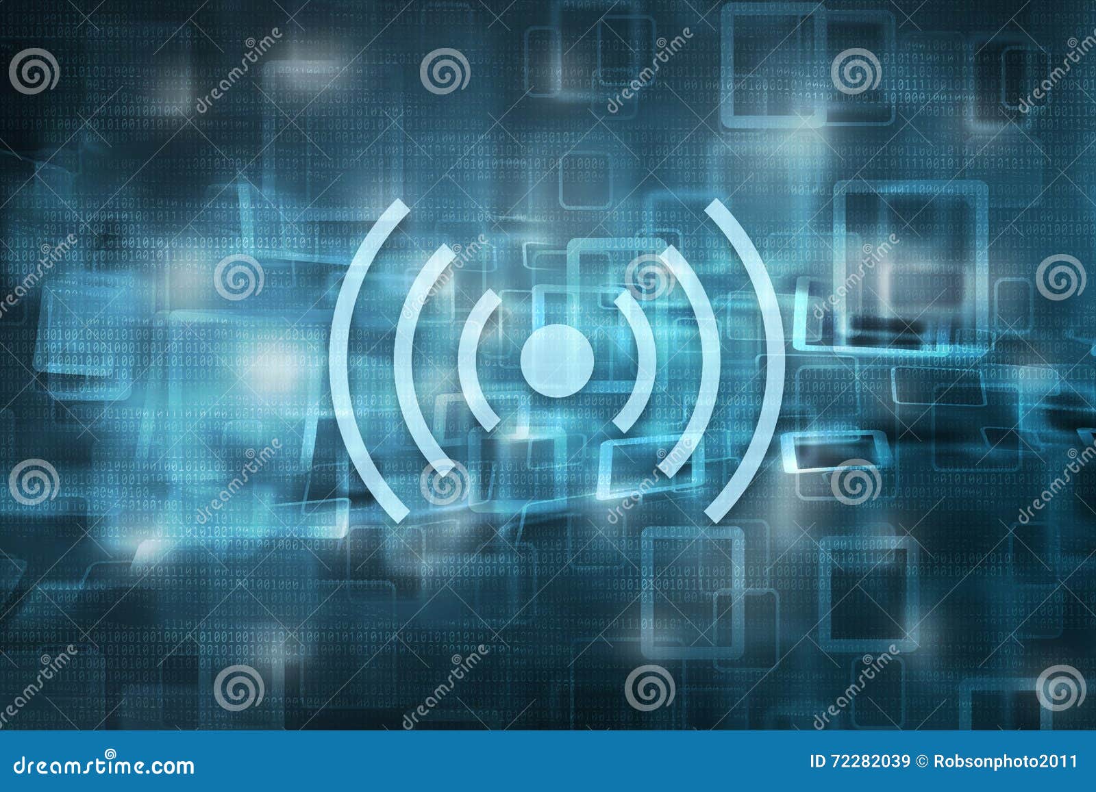 Abstract Wireless Signal Sign Background Stock Illustration ...