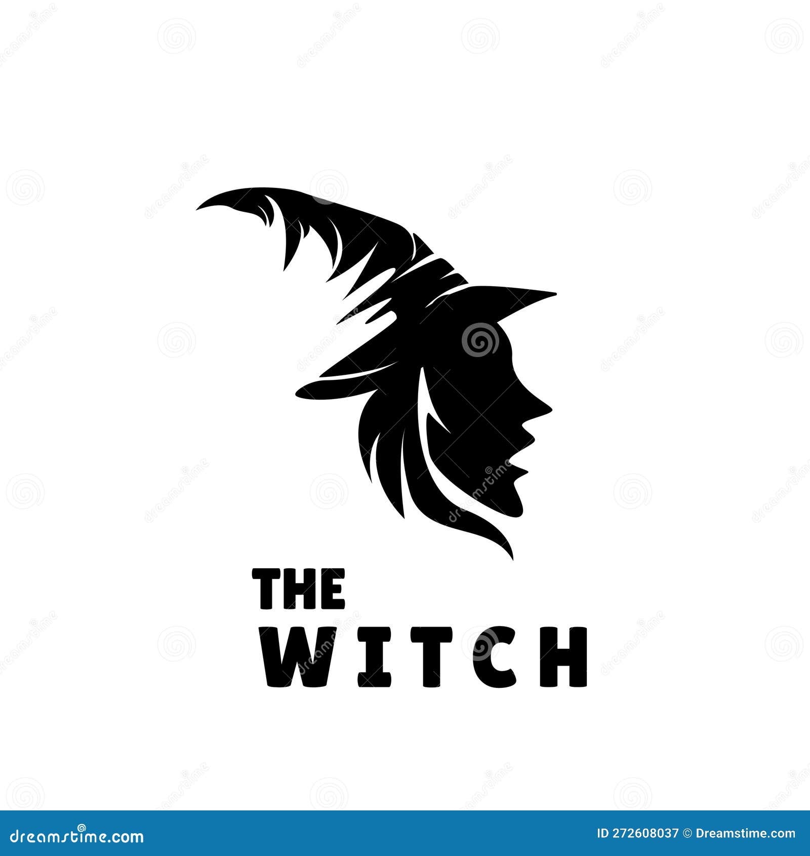 Abstract Witch Icon Logo Silhouette Design Vector Stock Vector ...
