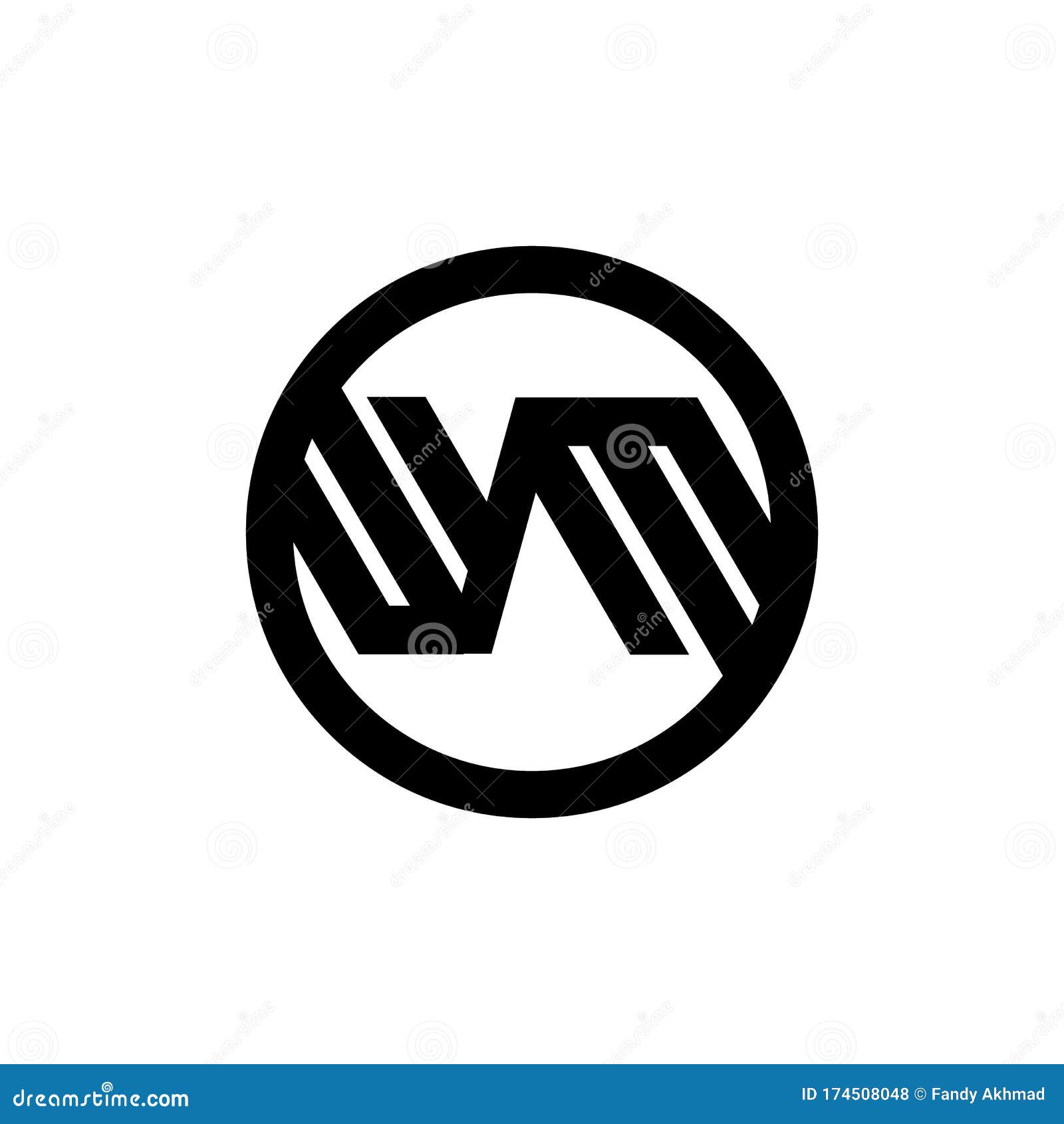 Abstract WM Logo Initial W & M Letter Graphic Concept Vector Icon ...