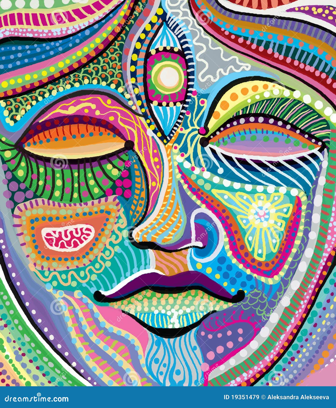 Abstract Woman Face With Indian Pattern Royalty Free Stock Images ... Abstract Woman Face With Indian Pattern Royalty Free Stock Images ...