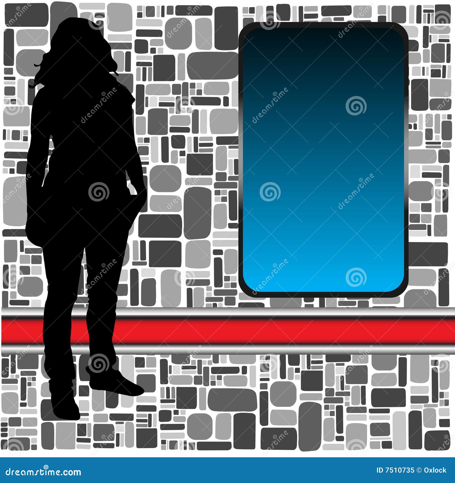 Abstract woman shape stock vector. Illustration of business - 7510735