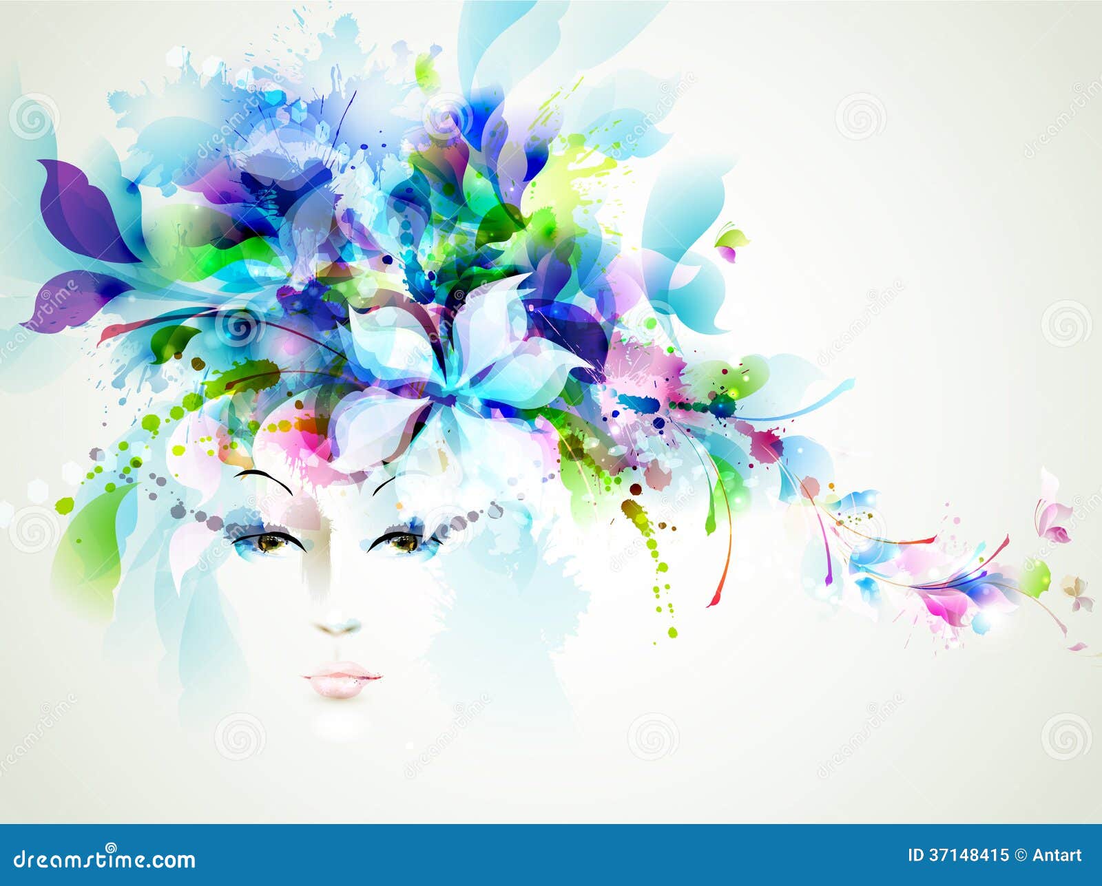 Abstract women stock vector. Illustration of girl, fantasy - 37148415