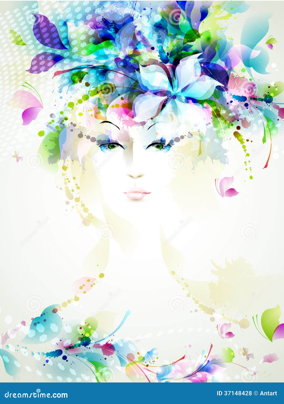 Abstract women stock vector. Illustration of background - 37148428