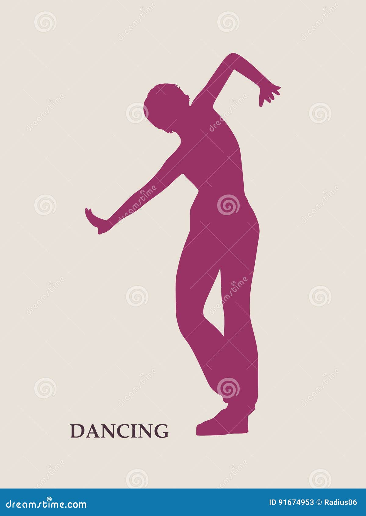 Abstract Women in Dancing Pose Stock Vector - Illustration of concept ...