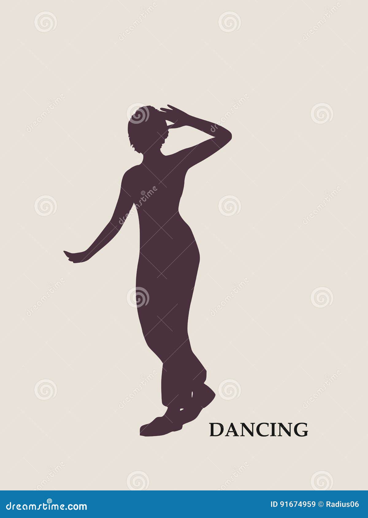 Abstract Women in Dancing Pose Stock Vector - Illustration of icon ...