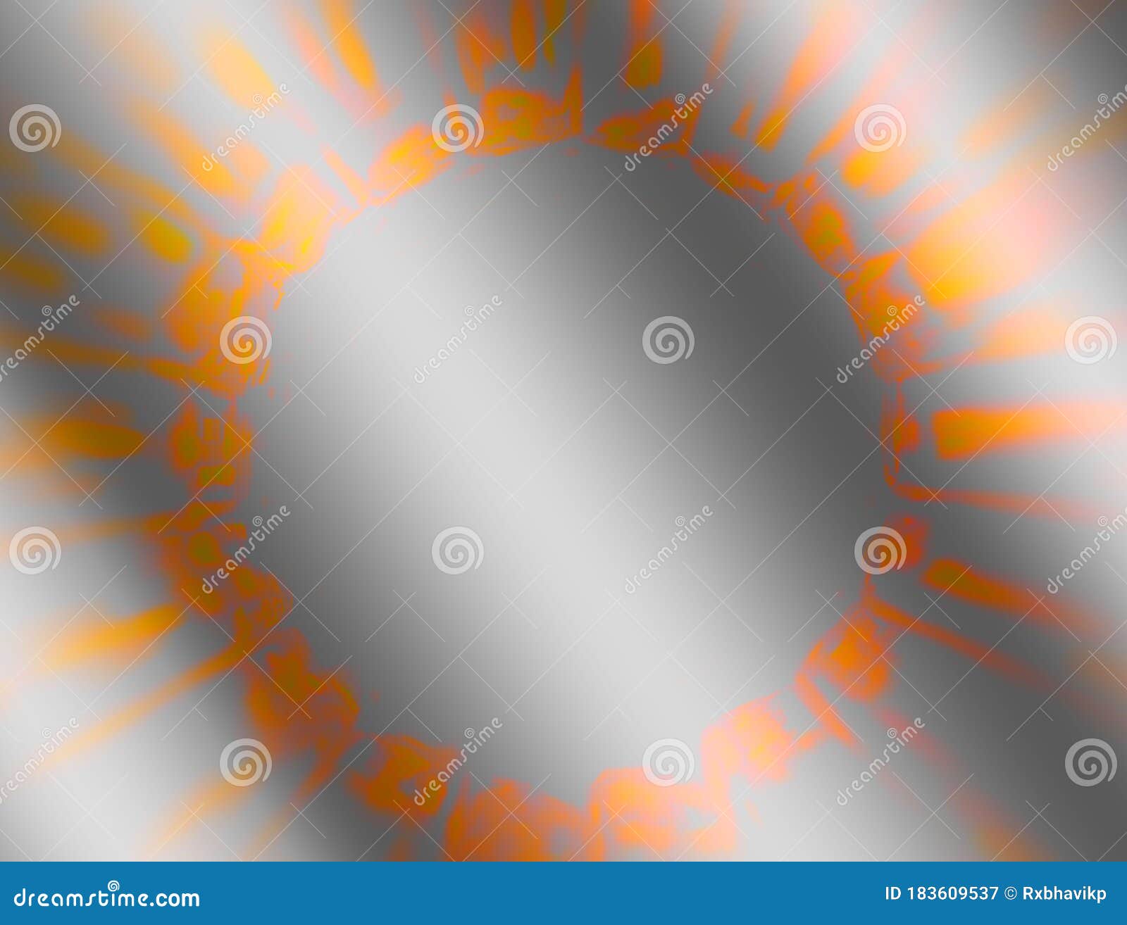 Abstract Wonderful Orange Sun Rays Like Design on White & Grey Gradient ...