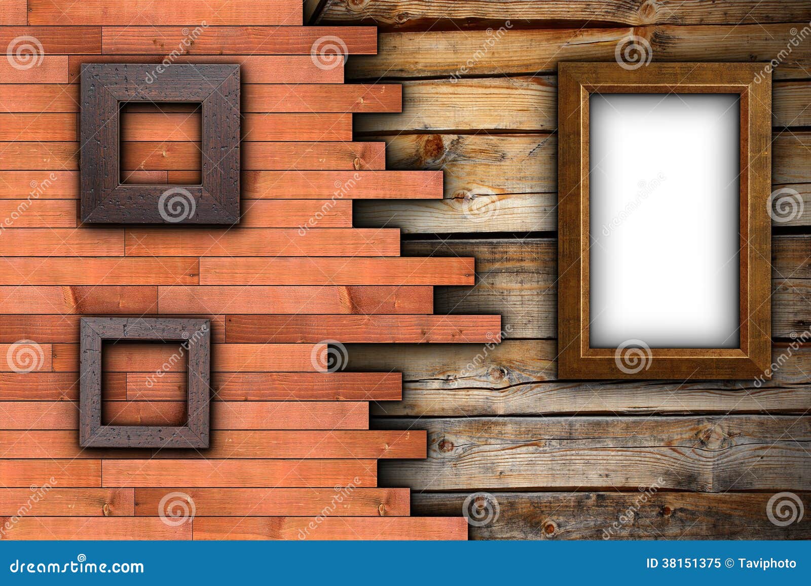 Abstract Wood Backdrop with Frames Stock Image - Image of grunge, frame ...