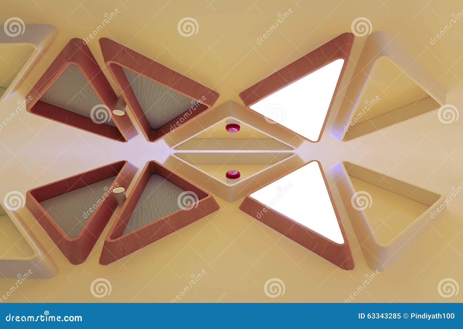 Abstract Wooden Light Fixture Stock Image - Image of business, lighting ...