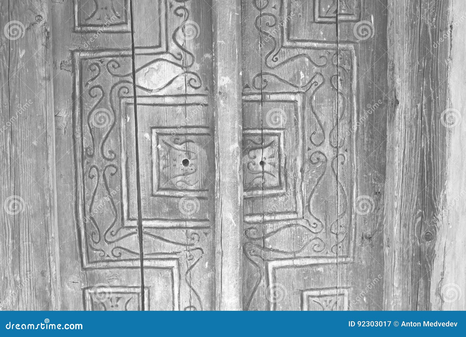 Abstract Wooden Ornamental Door Background Stock Image - Image of ...
