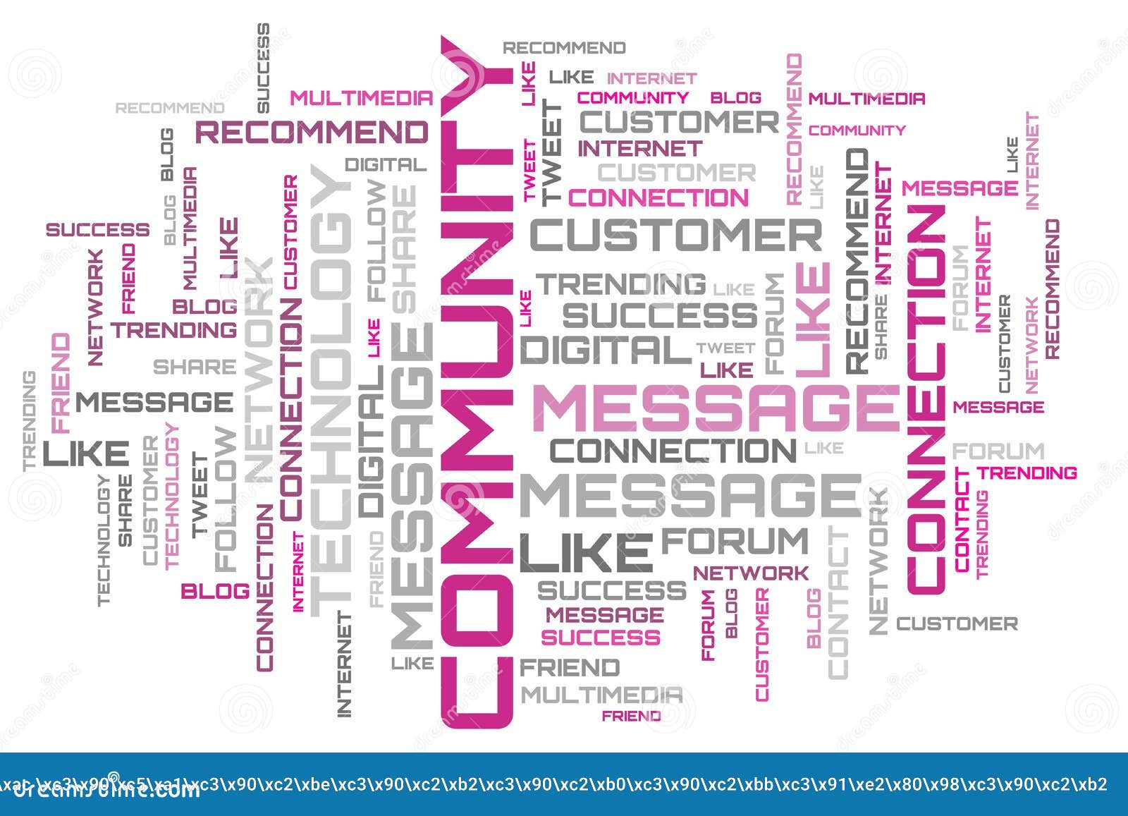 Community Purple Word Cloud Background Stock Illustration ...