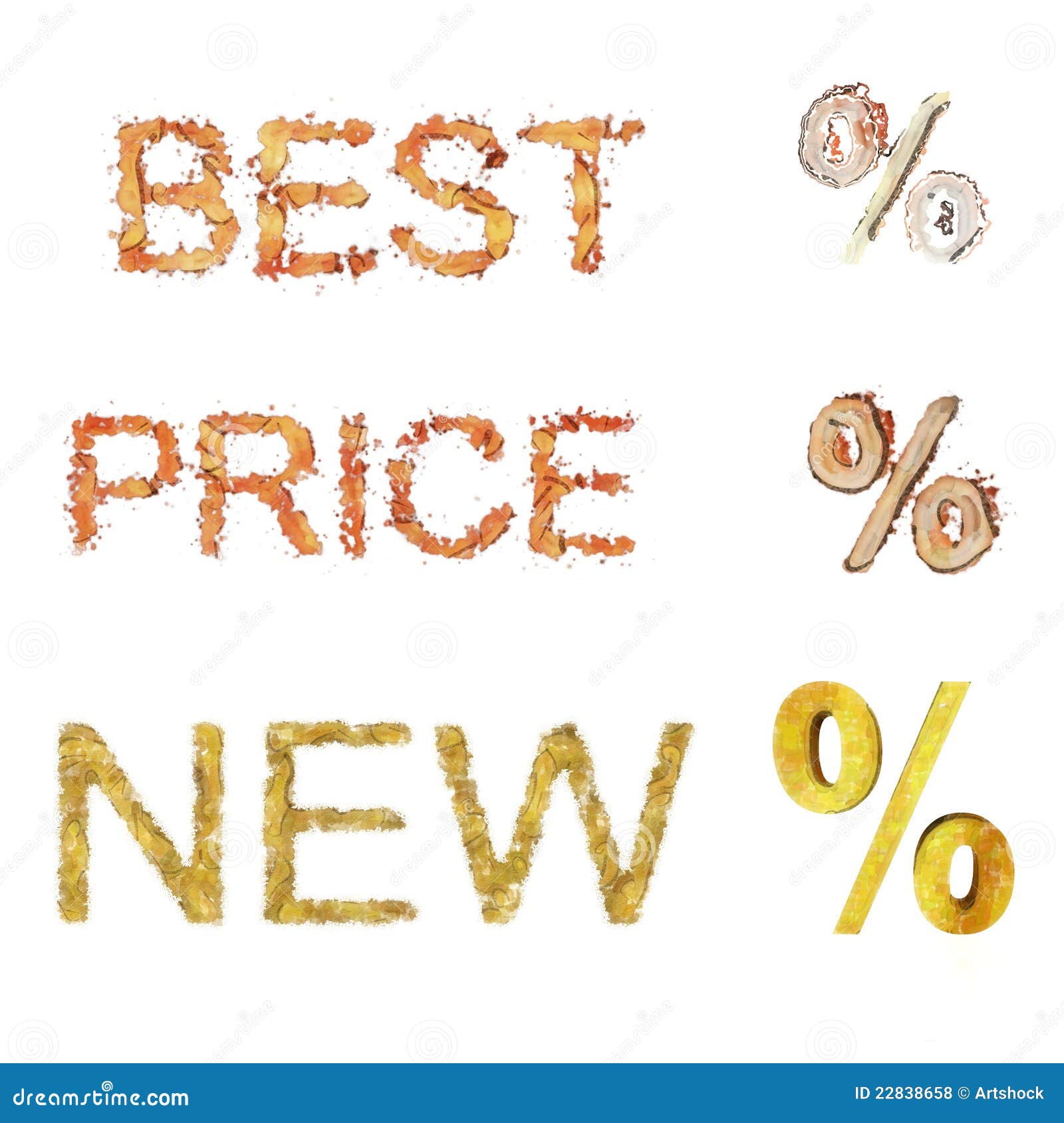 Abstract words stock illustration. Illustration of orange - 22838658