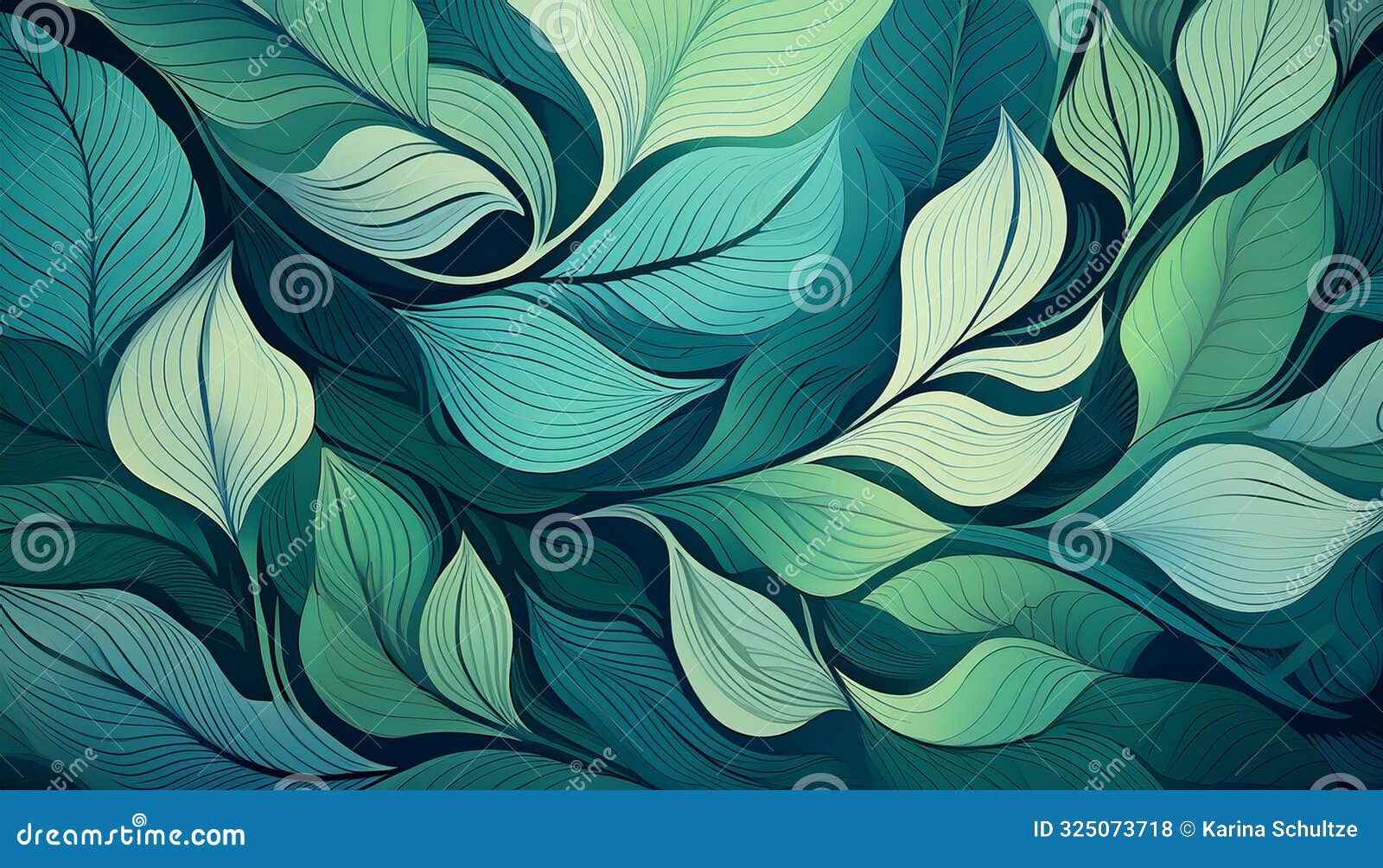 An Abstract Work of Art Inspired by Nature. Use Organic Shapes and ...