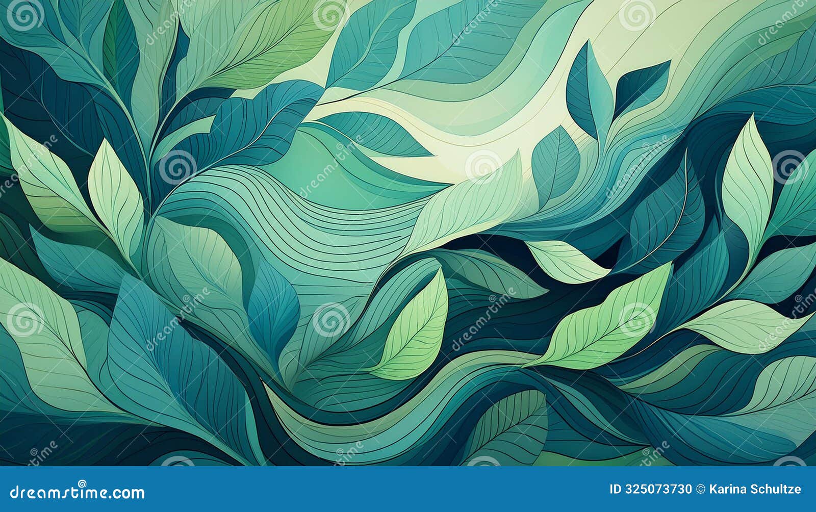 An Abstract Work of Art Inspired by Nature. Use Organic Shapes and ...