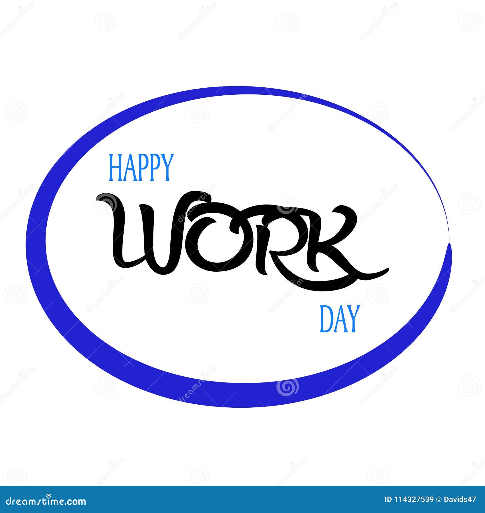 Happy Work Day stock vector. Illustration of industrial - 114327539