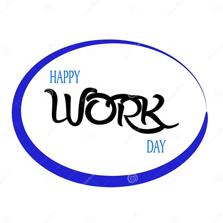 Happy Work Day stock vector. Illustration of industrial - 114327539