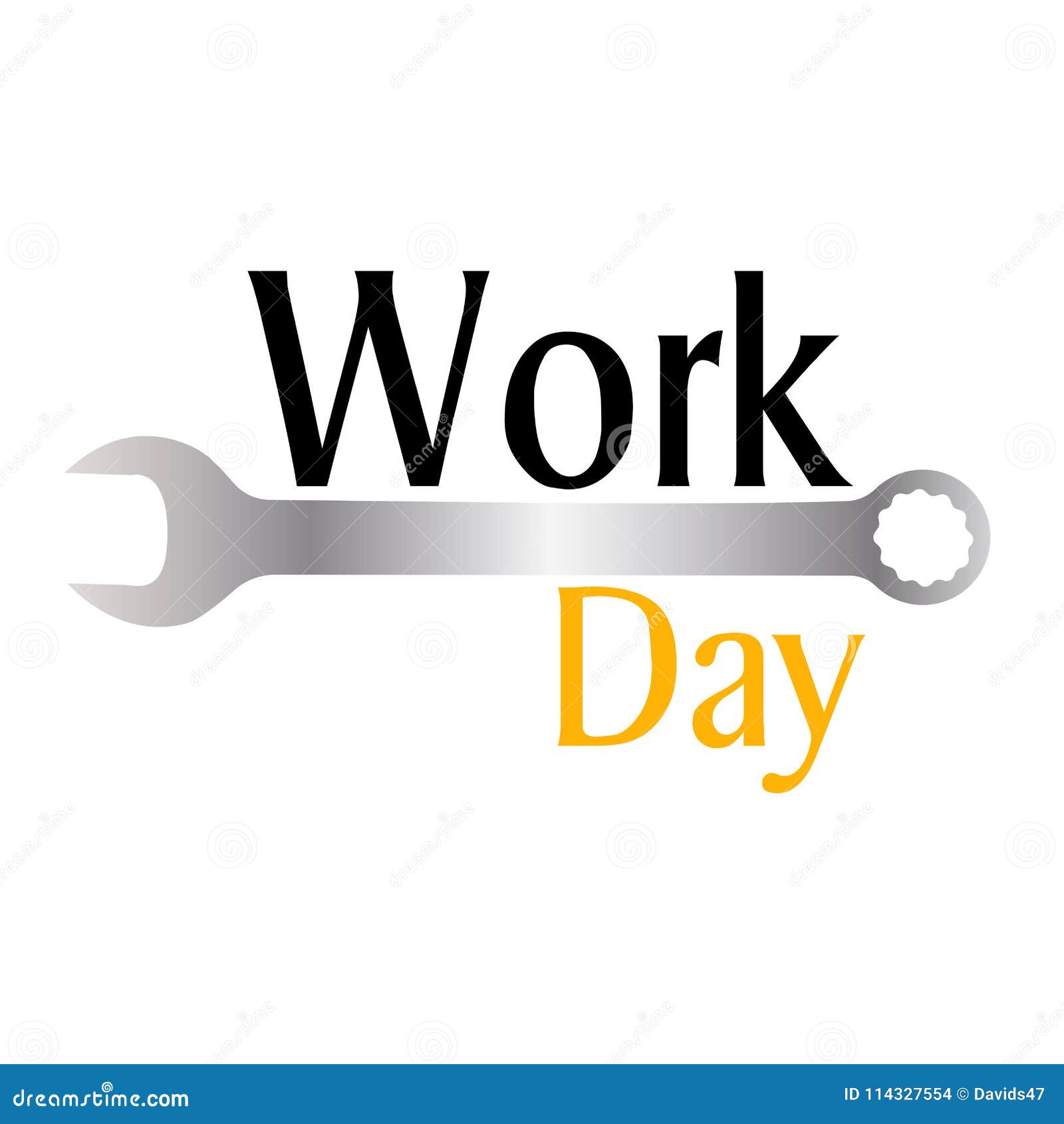 Happy Work Day stock vector. Illustration of employment - 114327554