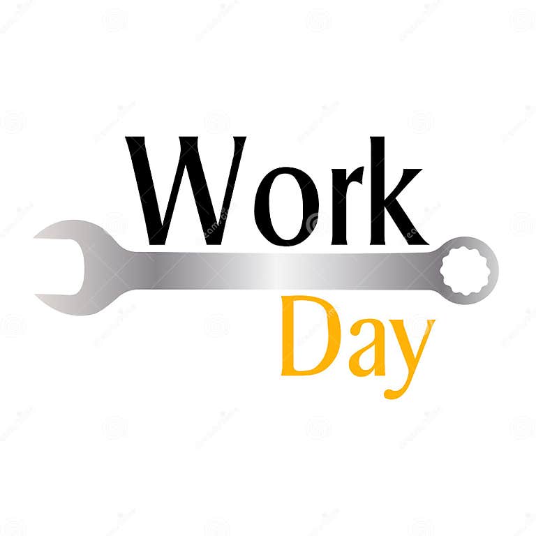 Happy Work Day stock vector. Illustration of employment - 114327554