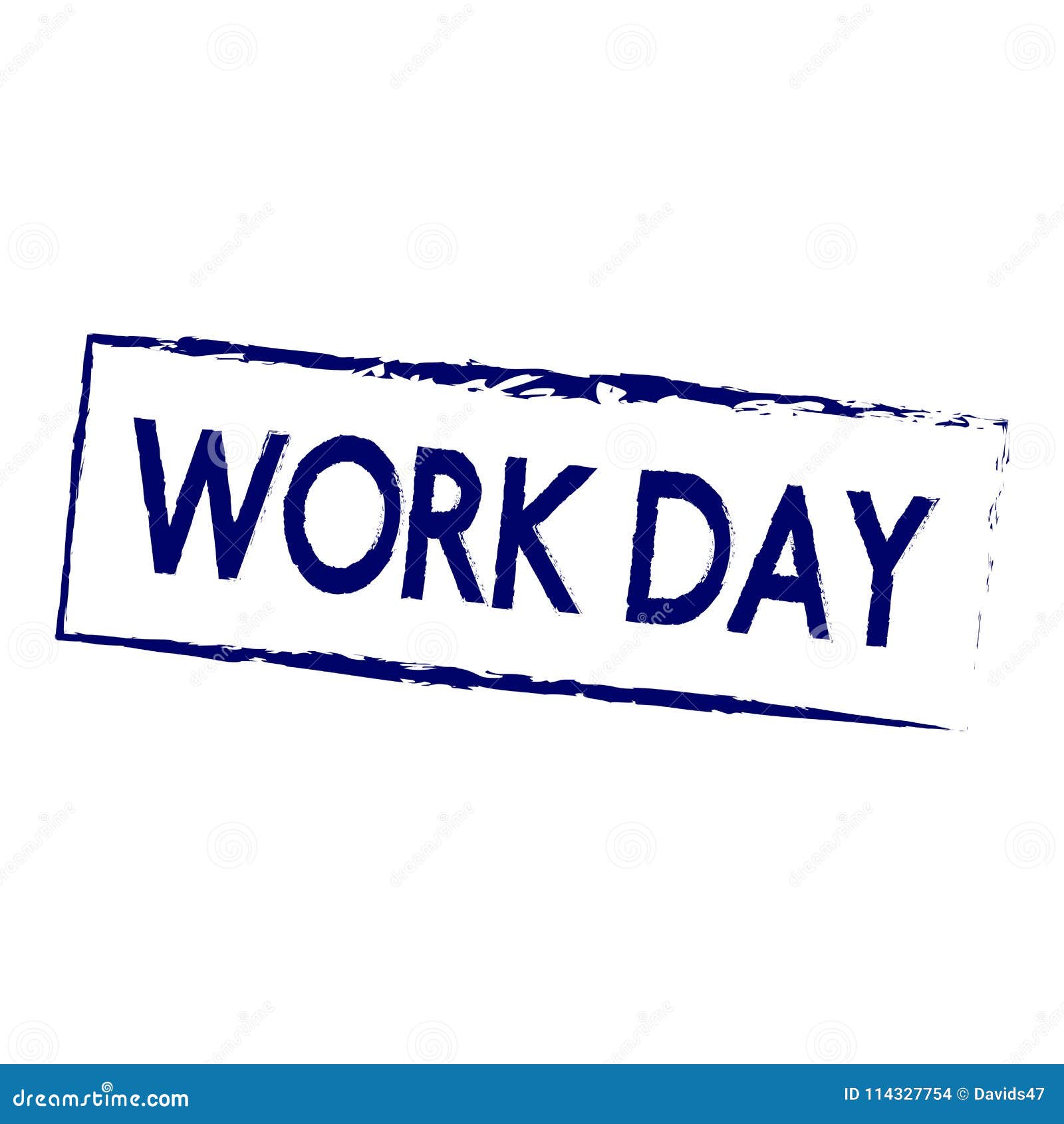 Happy Work Day stock vector. Illustration of isolated - 114327754