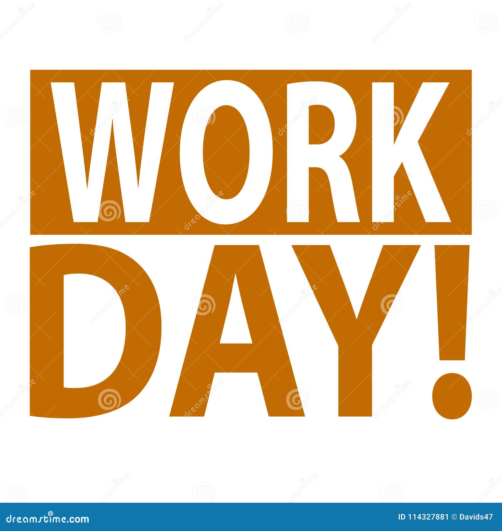 Happy Work Day stock vector. Illustration of businessman - 114327881