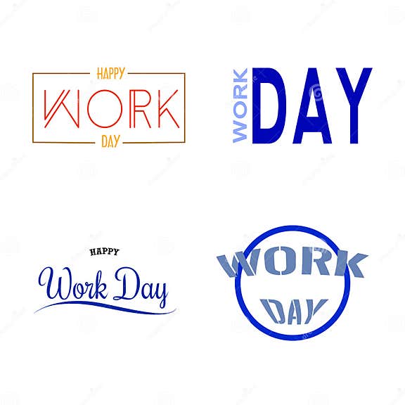 Happy Work Day stock vector. Illustration of manager - 114328292