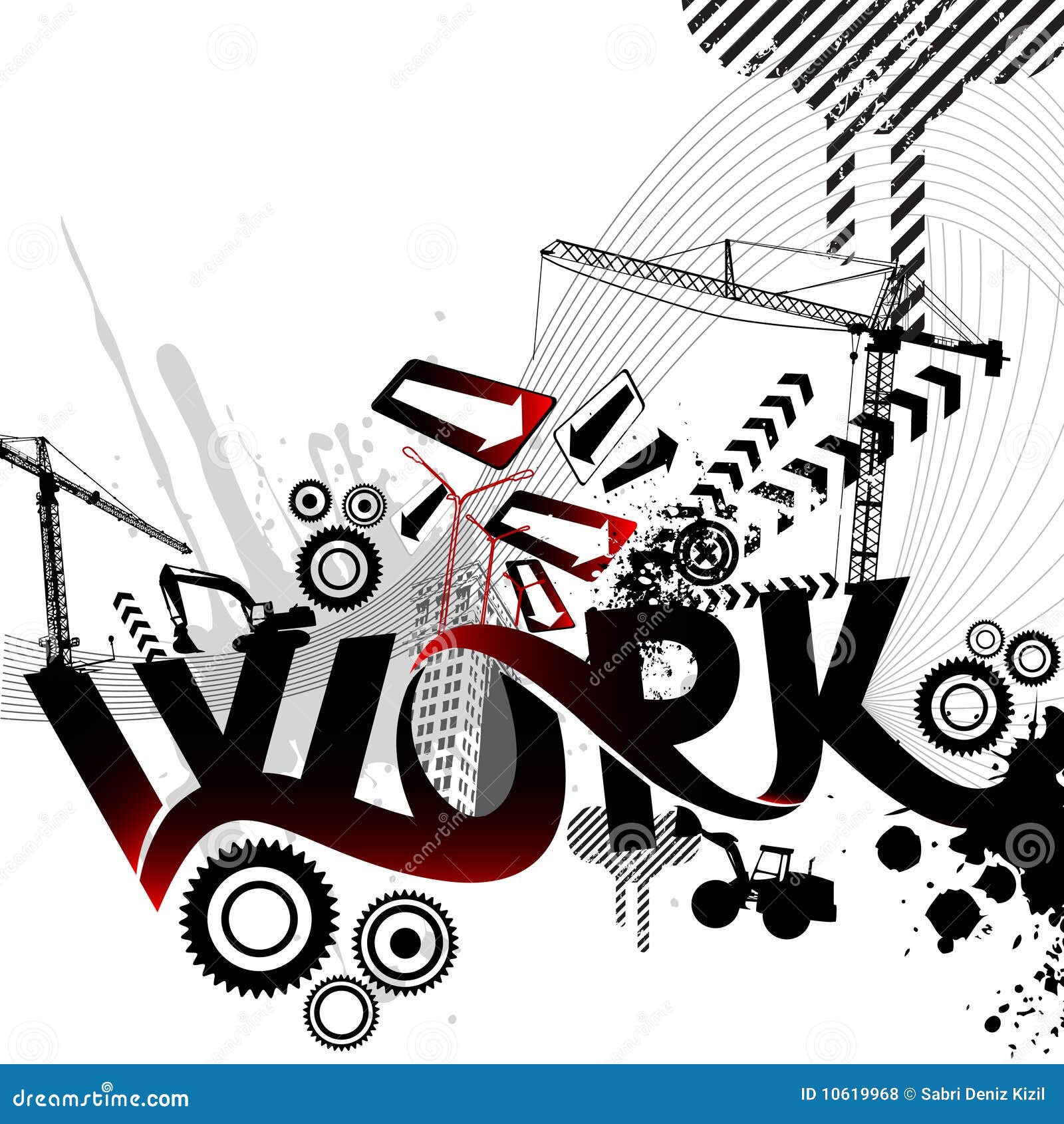 Abstract work graphic stock vector. Illustration of splash - 10619968