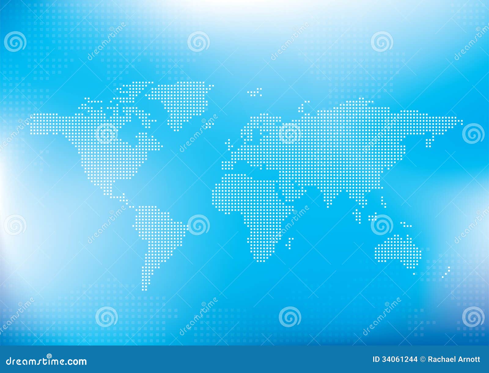 Pixelated World Map In Vector Format | CartoonDealer.com #9952267