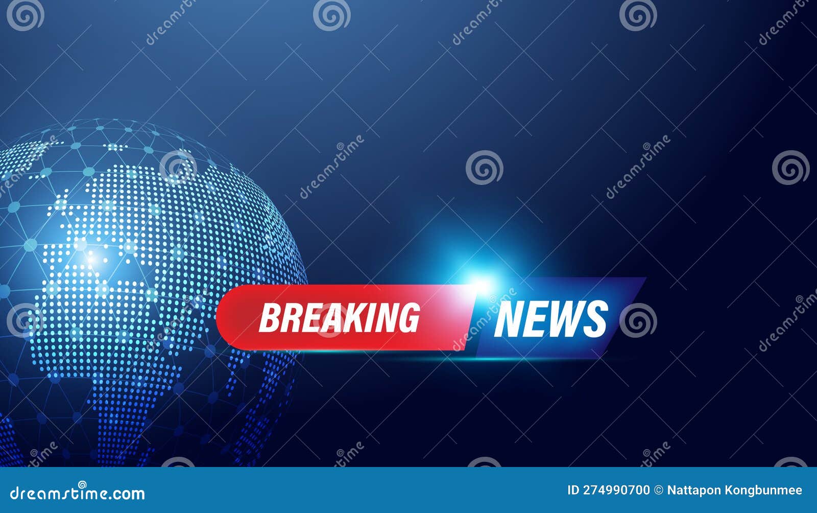 Abstract World Breaking News Concept Background Urgent News Coverage ...