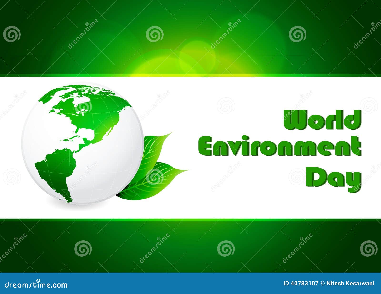 Abstract World Environment Day Concept Background, Stock Vector ...