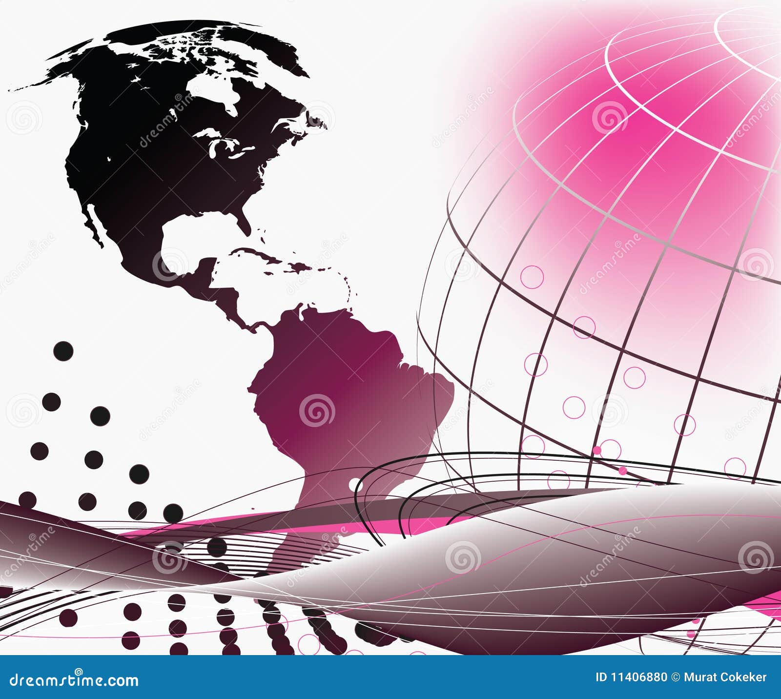 Abstract World Globe Design Stock Vector - Illustration of background ...