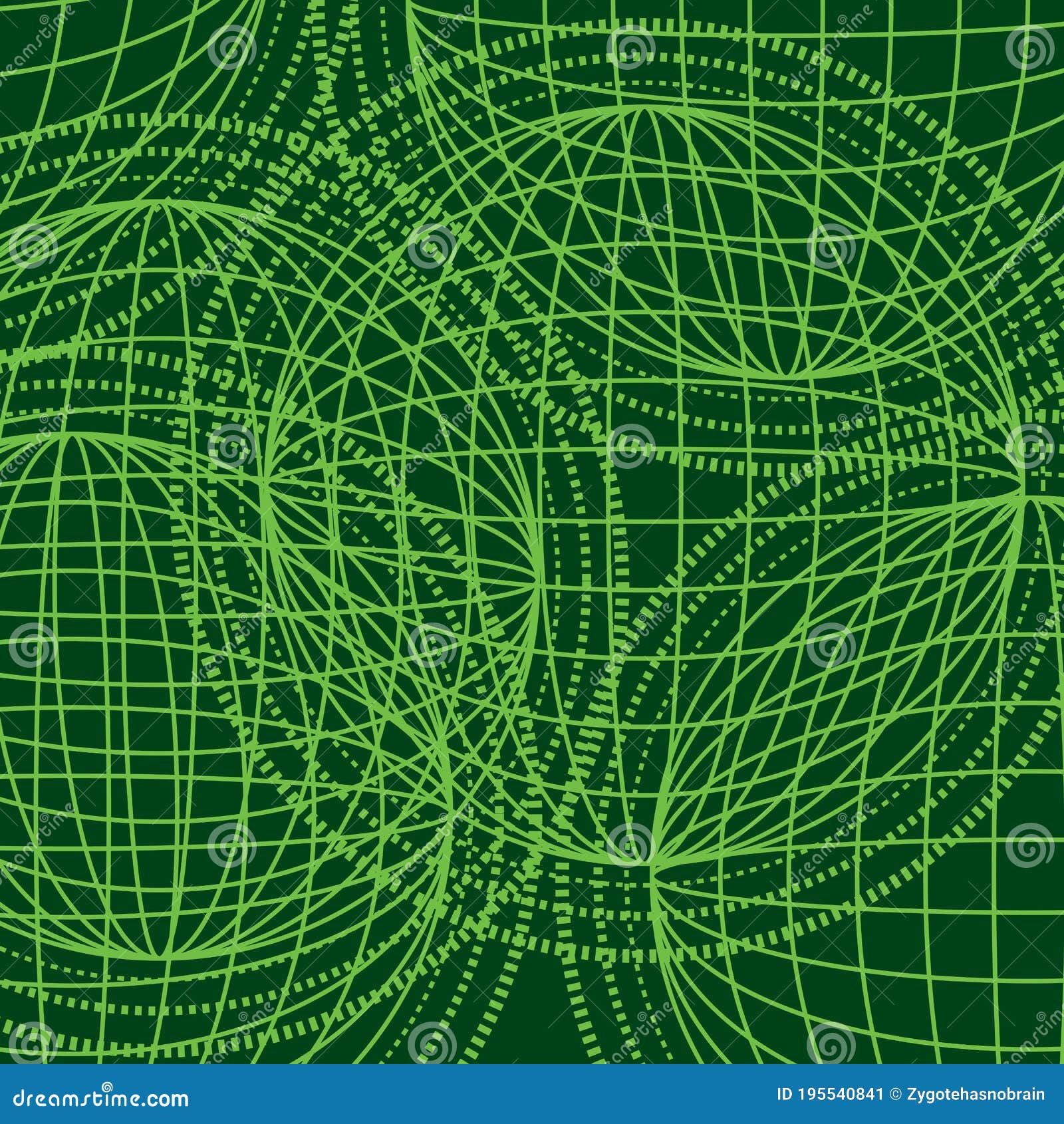 Abstract World Green Line Vector Stock Vector - Illustration of ...