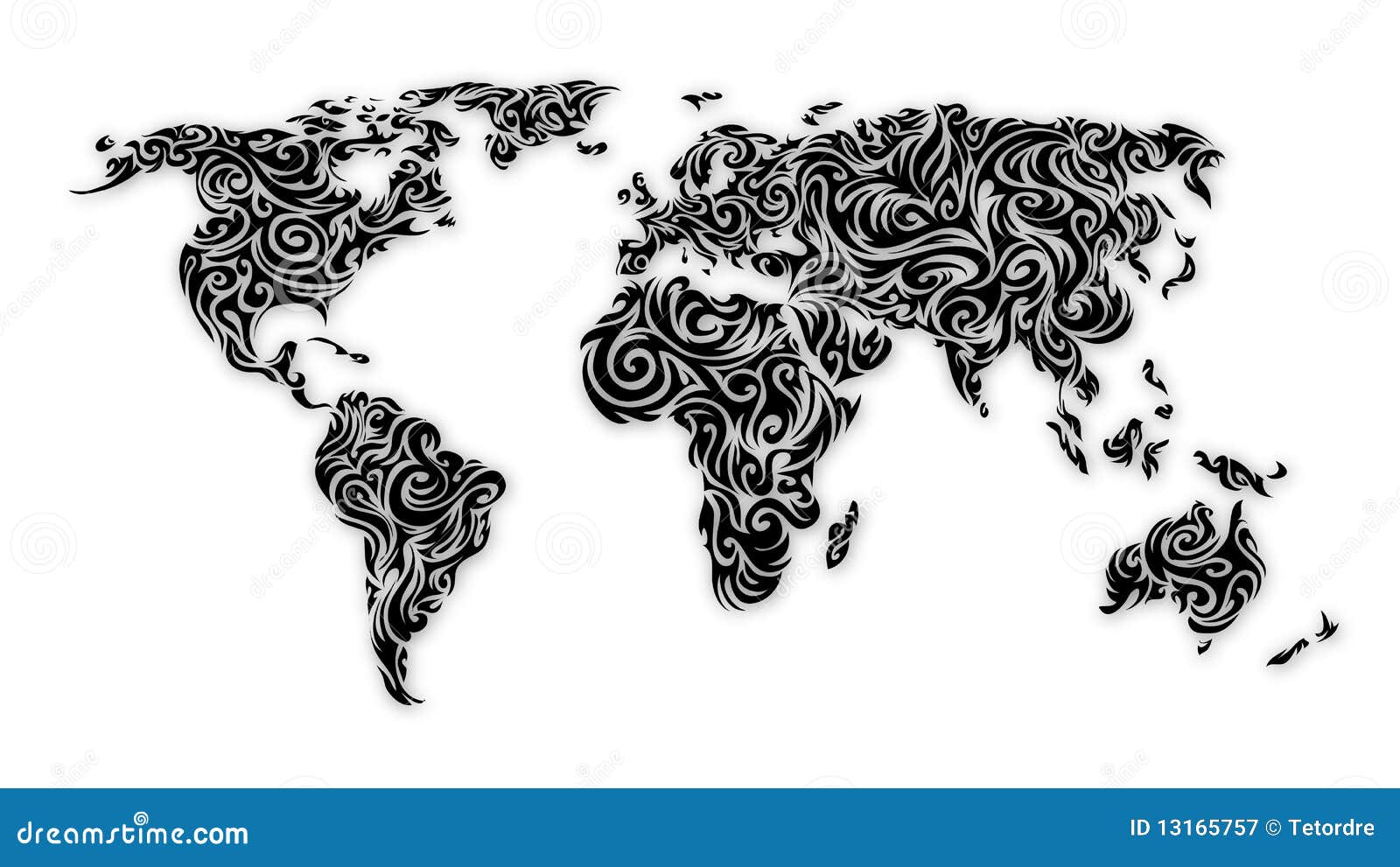 Abstract world map stock illustration. Illustration of earth - 13165757