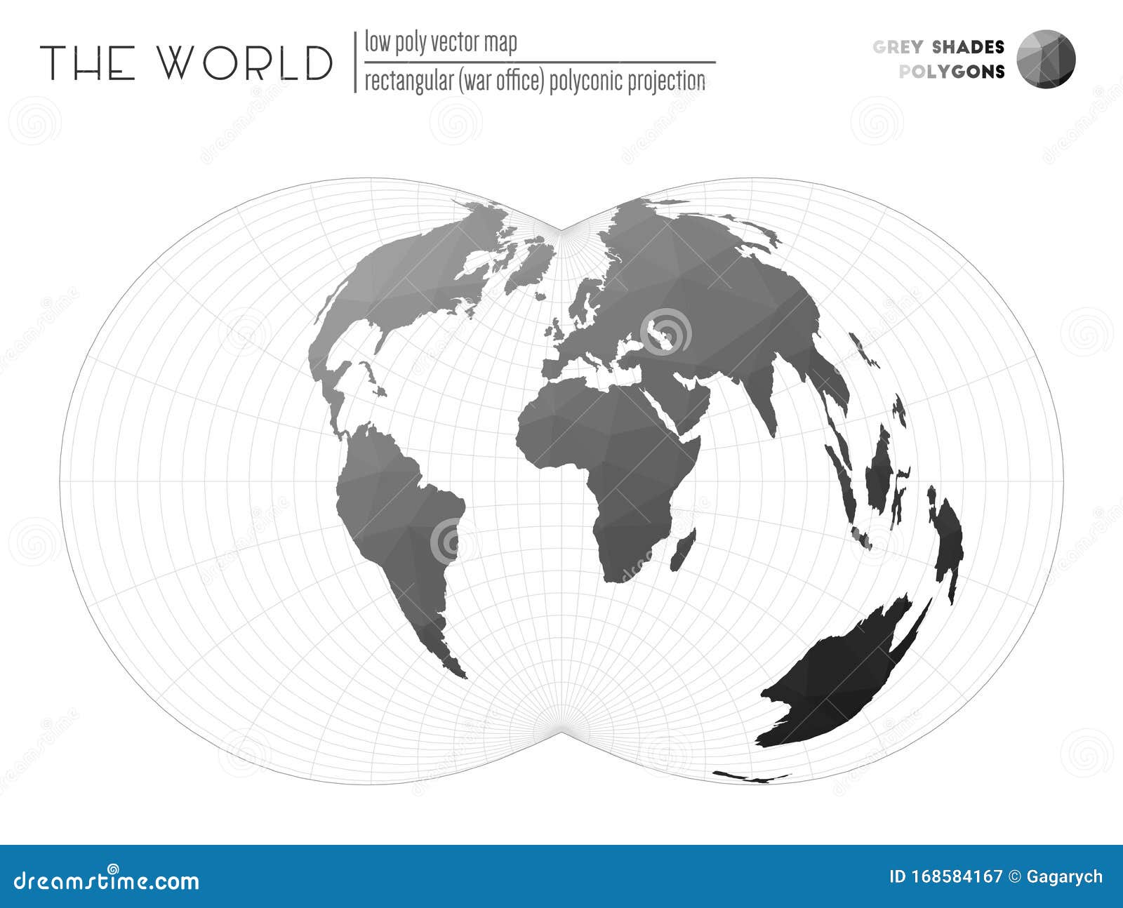 Abstract world map. stock vector. Illustration of globe - 168584167