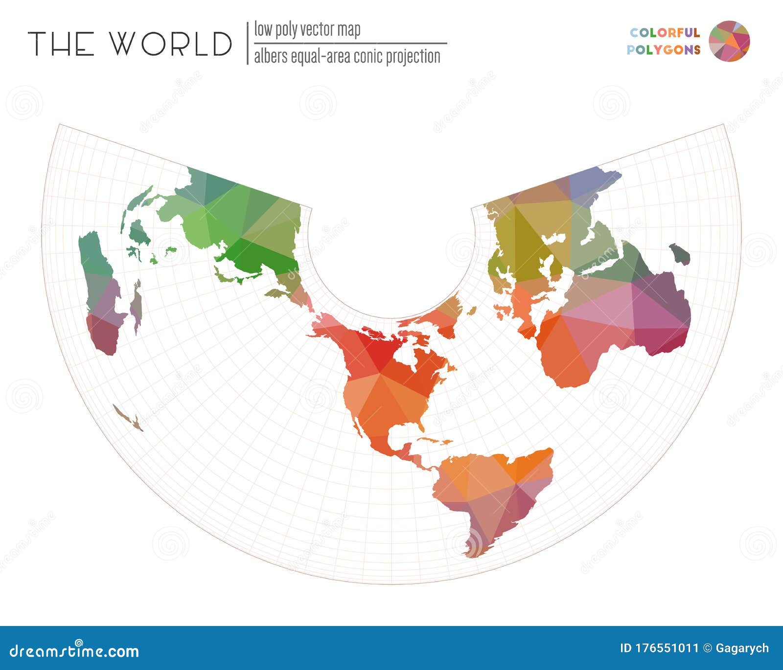 Abstract world map. stock illustration. Illustration of land - 176551011