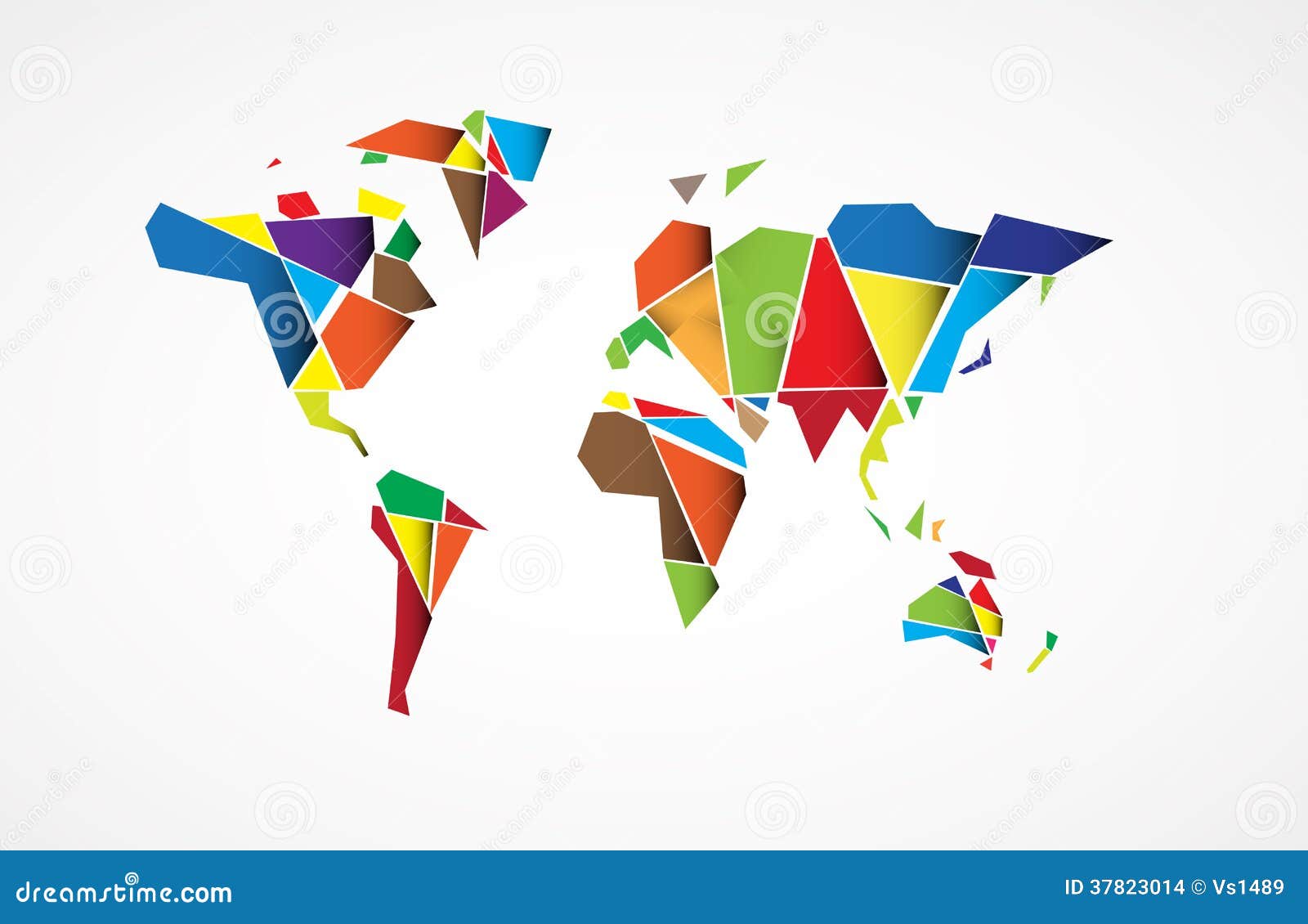 Abstract World Map Background in Polygonal Style Stock Illustration ... Abstract World Map Background in Polygonal Style Stock Illustration ...