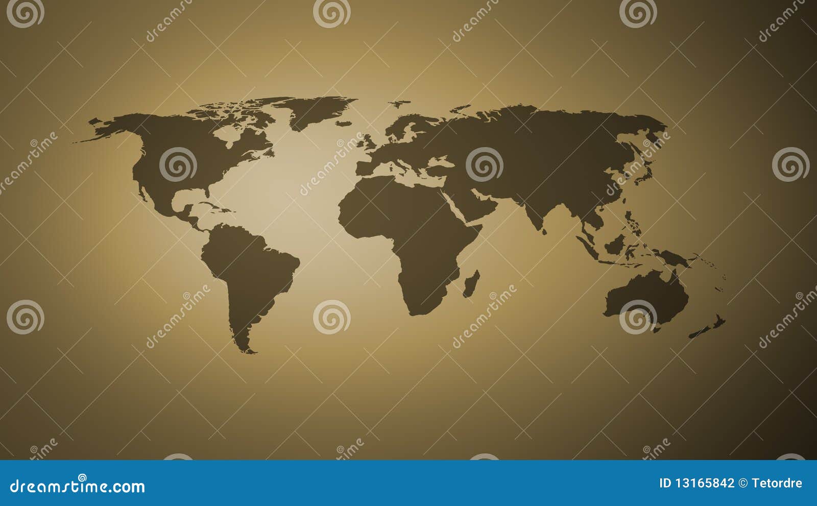 Abstract World Map, Dark Yellow Stock Illustration - Illustration of ...