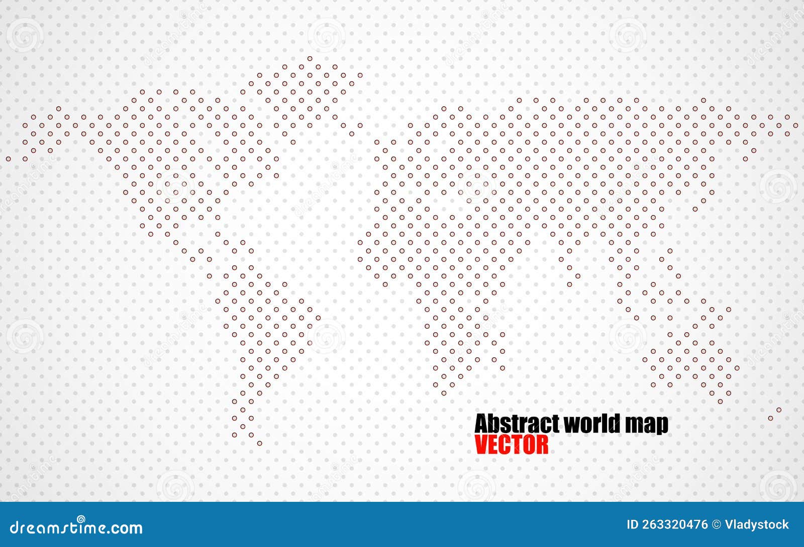 Abstract world map of dots stock vector. Illustration of continent ...