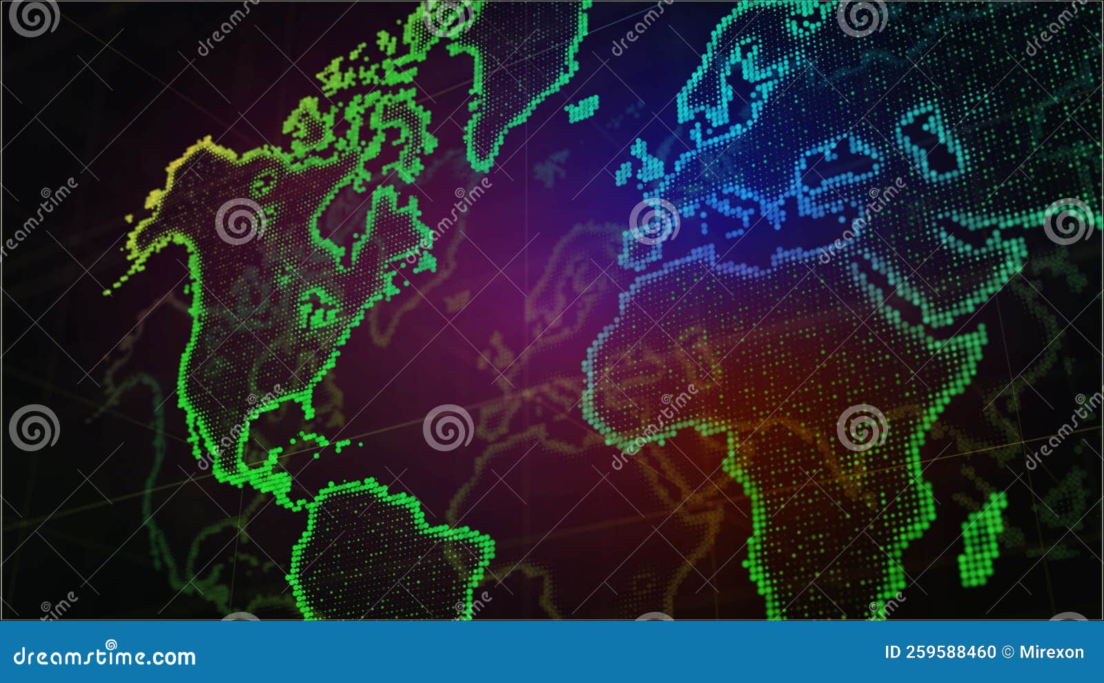 Abstract World Map. Flat Earth Graph Stock Illustration - Illustration ...