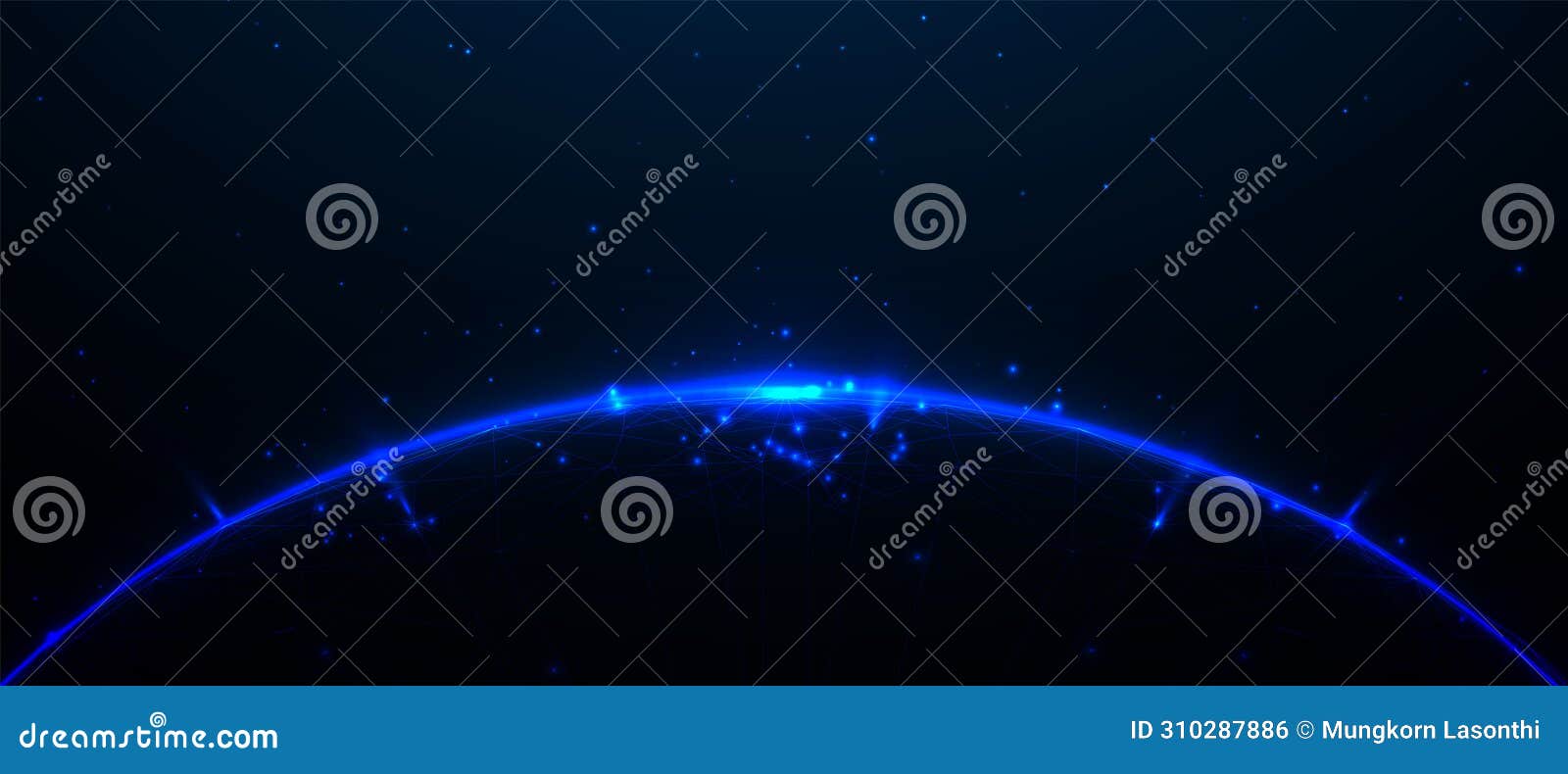 Abstract World Map. Global Business Data Connections. Telecommunication ...