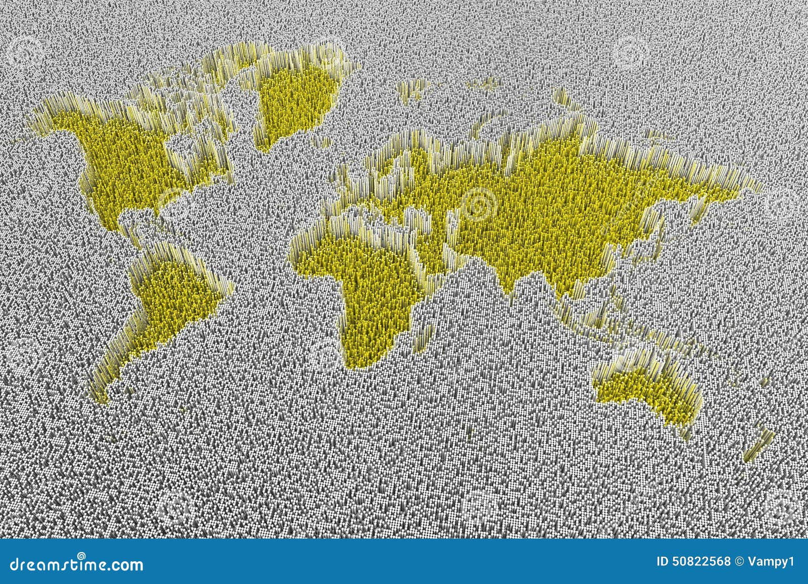 Abstract World Map Illustration Stock Illustration - Illustration of ...