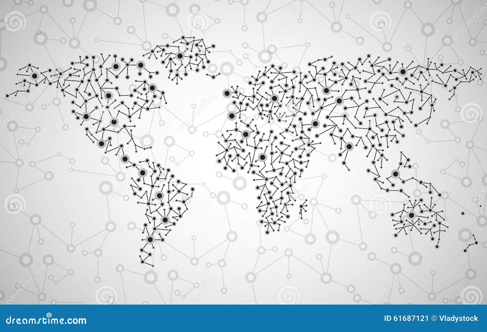 Abstract world map stock vector. Illustration of colorful - 61687121