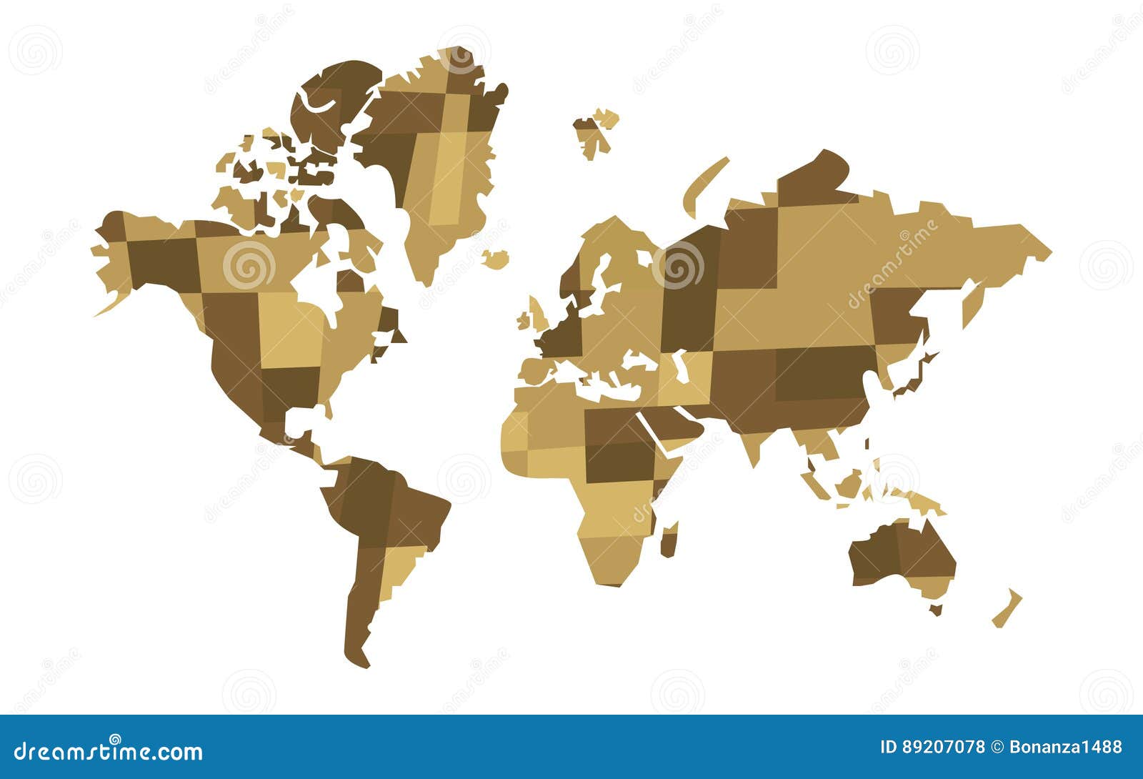 Abstract world map stock illustration. Illustration of europe - 89207078