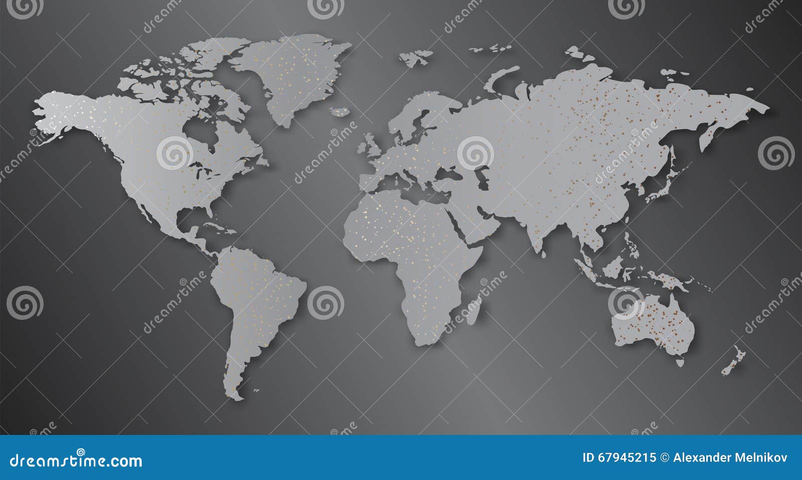 Abstract World Map Simulates the Location of Cities.Vector Stock Vector ...