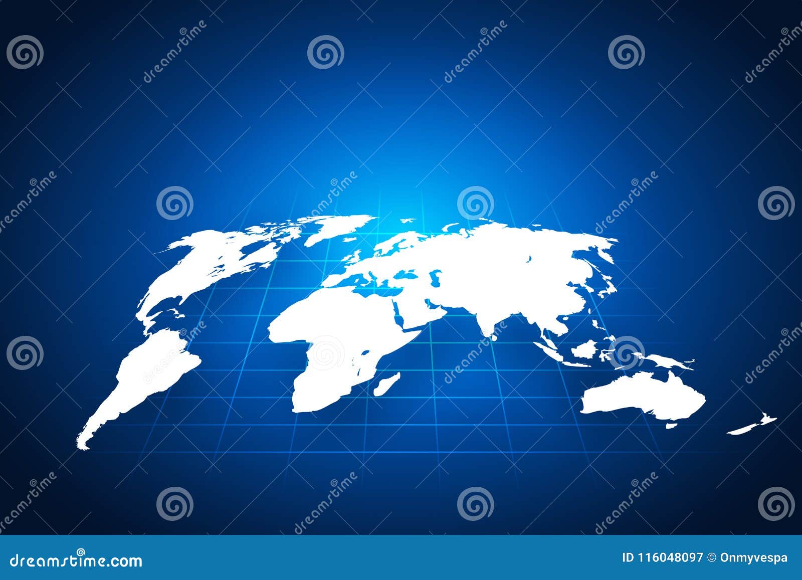 Abstract World Map Vector Illustration. Stock Vector - Illustration of ...