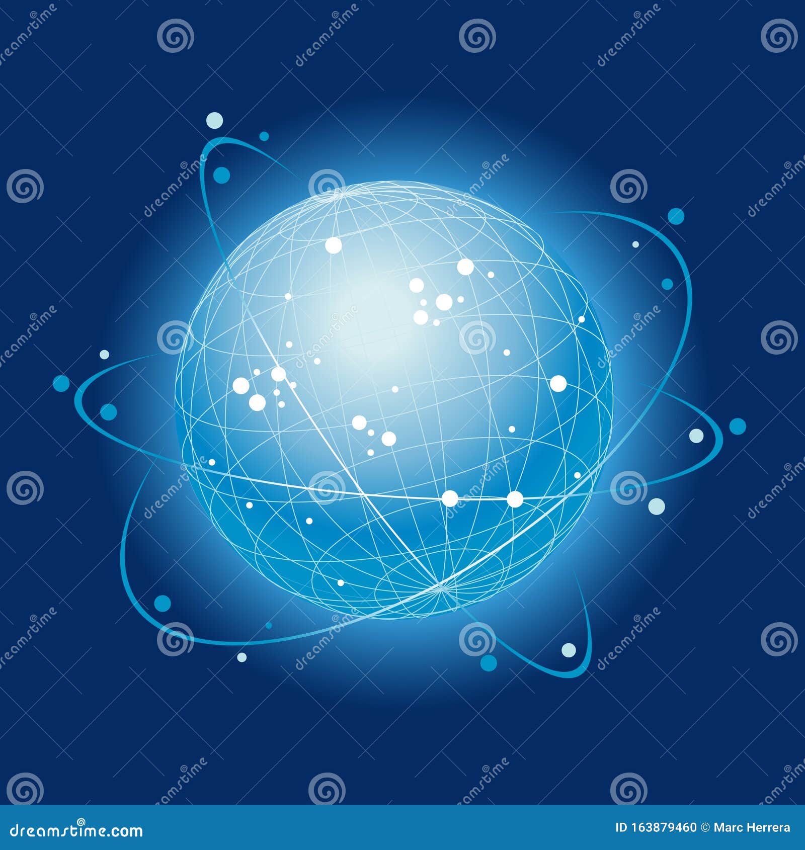 Abstract World Network Vector Design Stock Illustration - Illustration ...