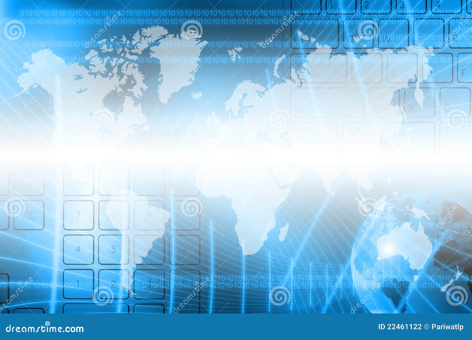 Abstract World Technology Background Stock Photo - Image of background ...