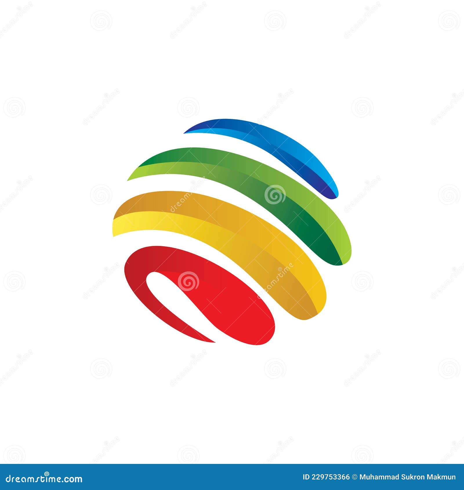 Abstract World Wave Twist Logo Icon Stock Vector - Illustration of ...