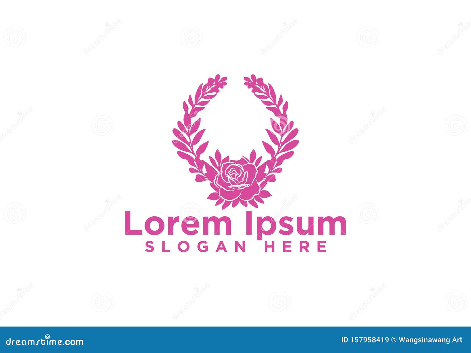 Abstract Wreaths Logo Designs, Vector Illustration. Stock Vector ...