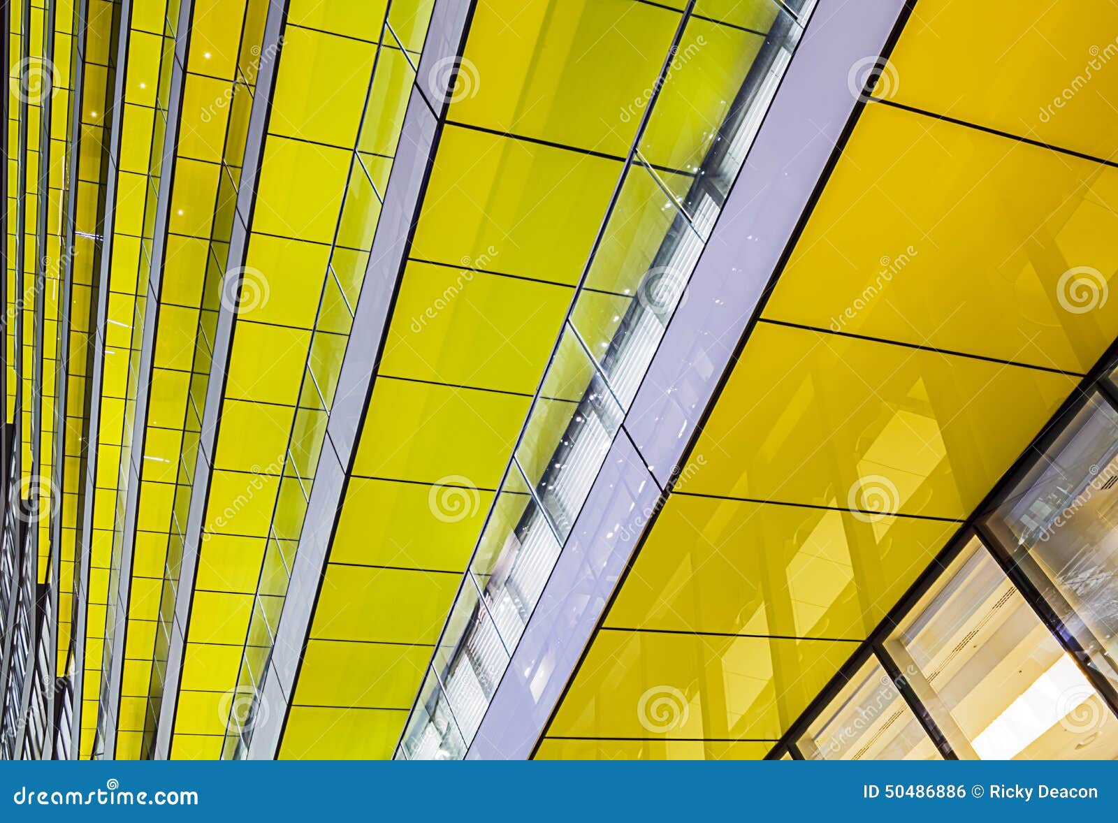 Abstract Yellow Architecture Stock Photo - Image of perspective ...