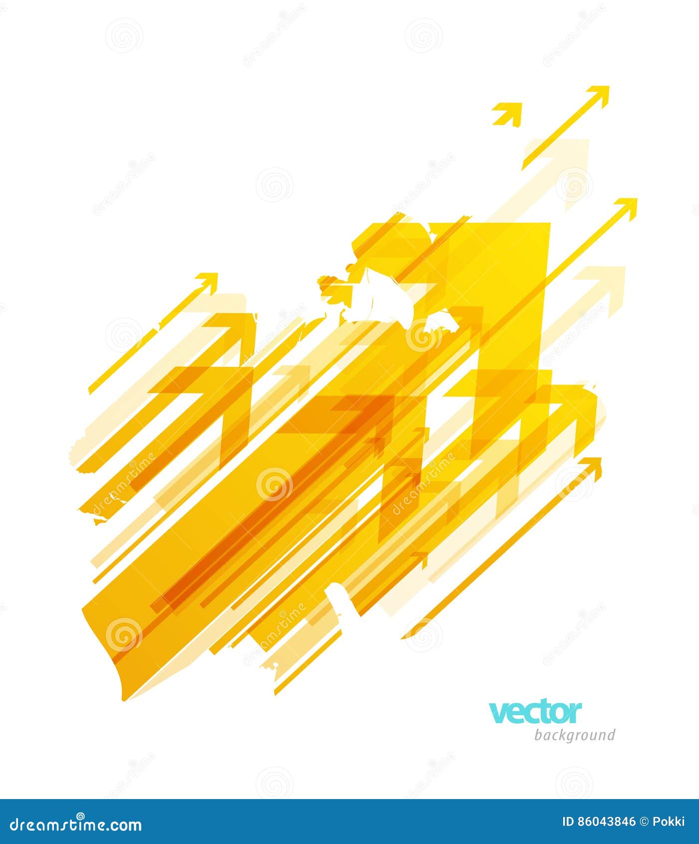 Abstract Yellow Arrows Background Wallpaper. Stock Vector ...
