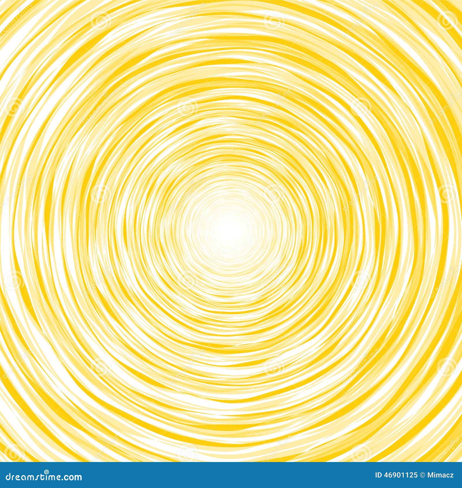 Abstract Yellow Background Composition of Thin Irregular Circle Stock ...